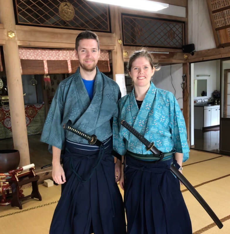 Samurai experience Niseko temple