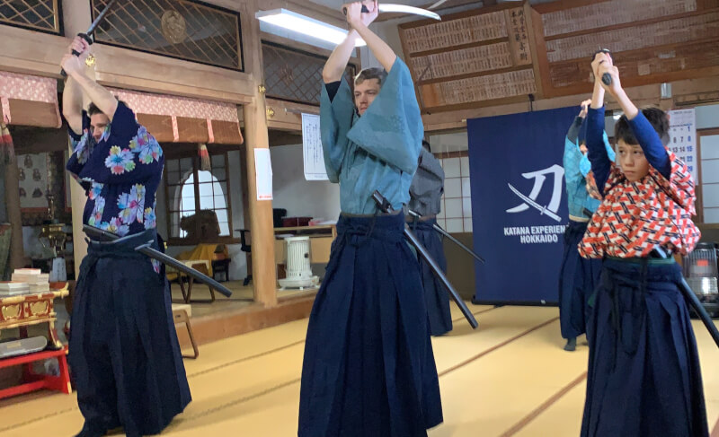 Samurai experience Niseko temple